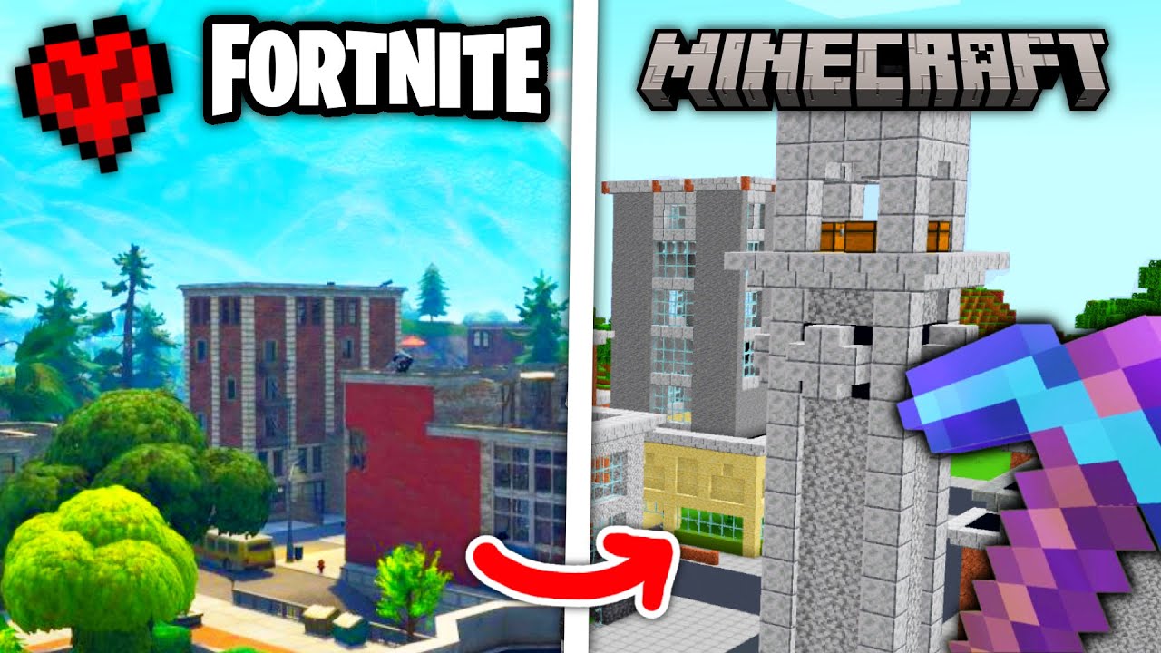 J'ai Reproduit Tilted Towers sur Minecraft Hardcore ! - YouTube