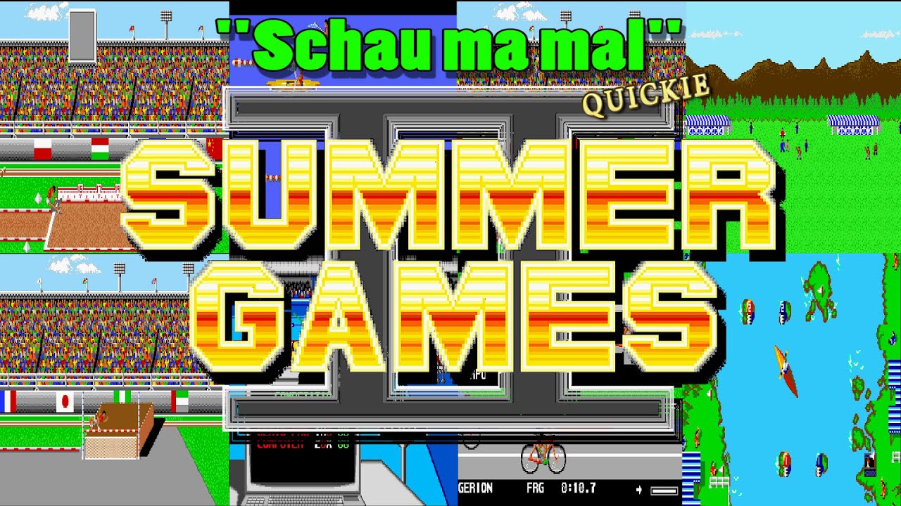 Summer Games 2 (Amiga) "Schau ma mal" Quickie - YouTube