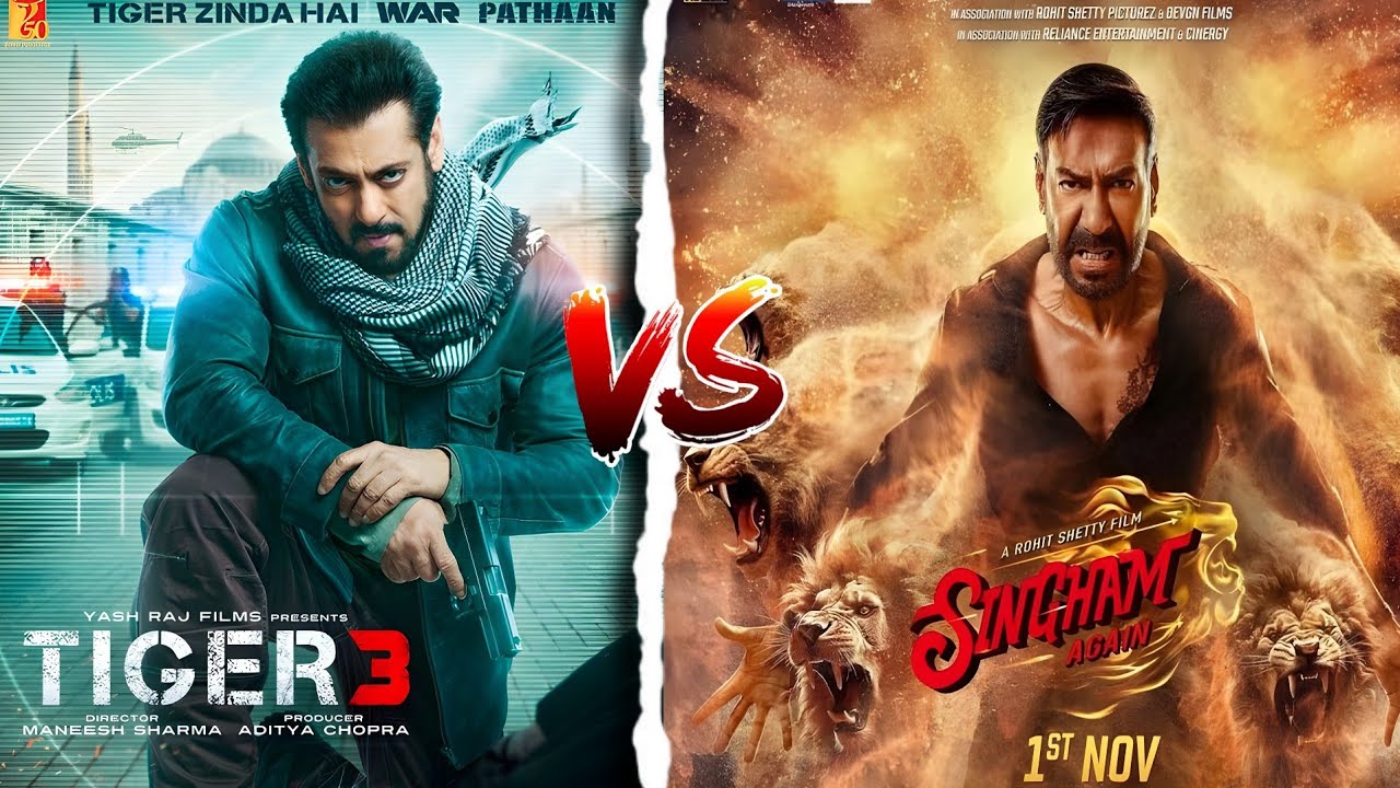 Tiger 3 vs Singham again movie comparison video| box Office collection ...