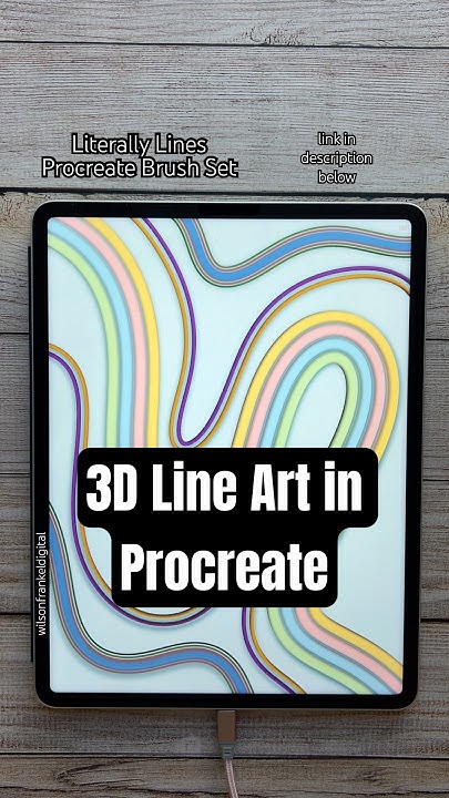 3D Line Art in Procreate #procreatetutorials #digitalart #3dart - YouTube