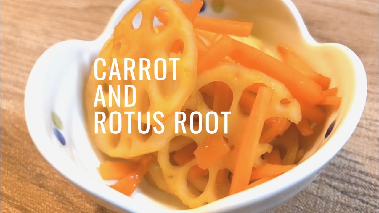 Easy Cooking recipe Carrot&Lotus root - YouTube