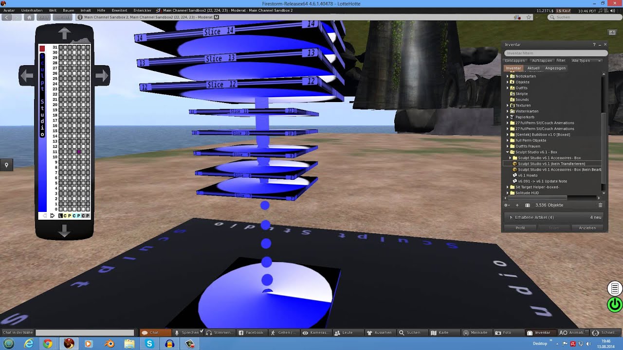 Let's Play Second Life #43 - Tutorial: Sculpt Studio HUD - YouTube