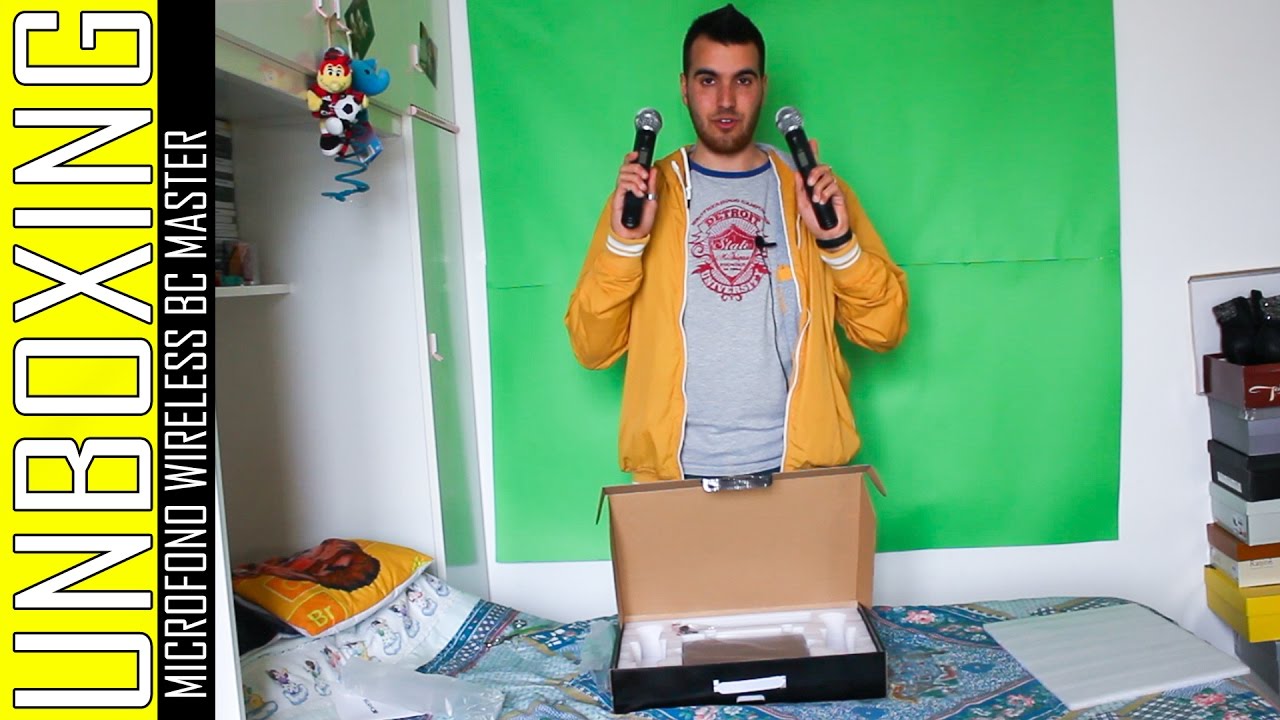 UNBOXING WIRELESSOSO! || BC Master Microfono Wireless - YouTube