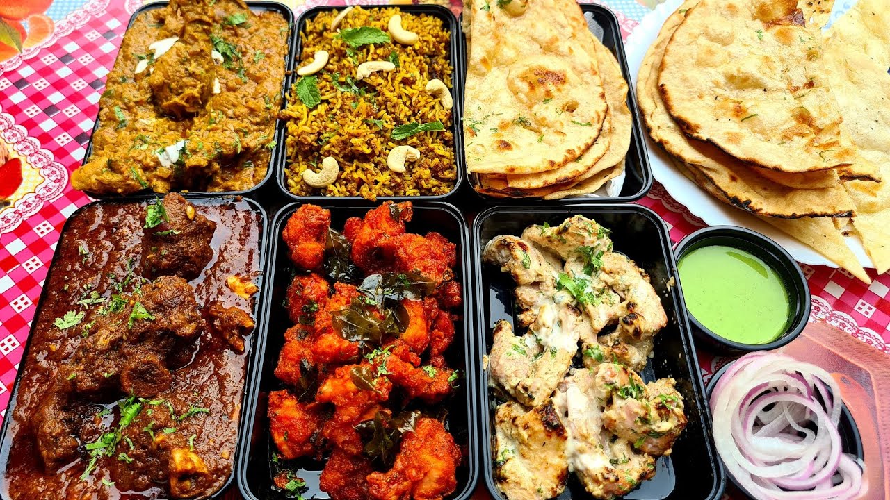 Lajawaab MUTTON ROGAN JOSH AND CHICKEN 65 with Chicken Lababdar and ...