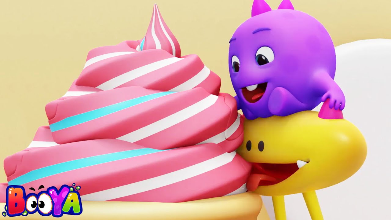 Booya Pagkatunaw ng ice cream Nakakatuwang serye ng animation at mga ...