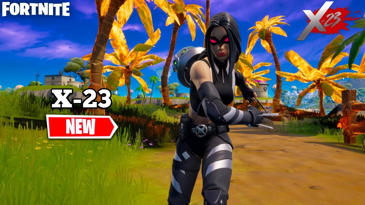 *NEW* X-23 SKIN GAMEPLAY - FORTNITE X MARVEL - X-23 SET - YouTube