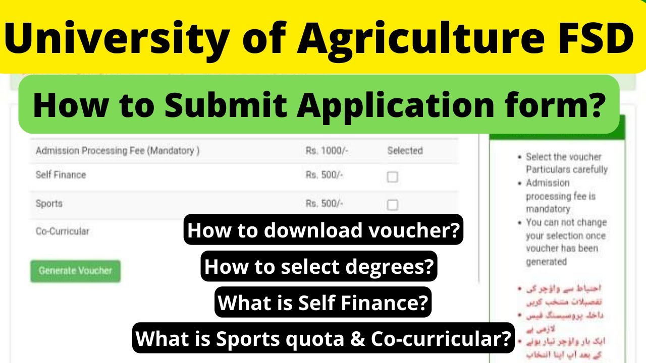 UAF Undergraduate Applying process after entry test result 2022 ...