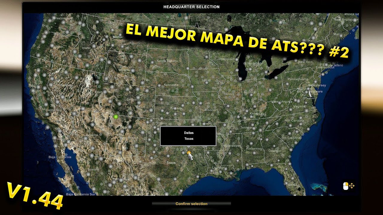 ATS V1.44 🚛🚛 ¿¿¿ EL MEJOR MAPA DE ATS ???🕹️ Dia 2🕹️ - YouTube