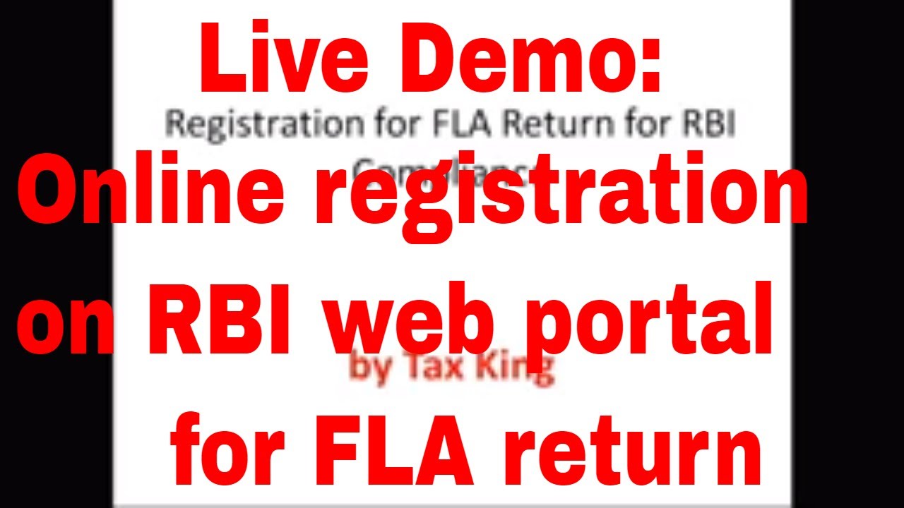 Online Registration On New Filing Portal For RBI Annual FLA Return online-registration-on-new-filing-portal-for-rbi-annual-fla-return