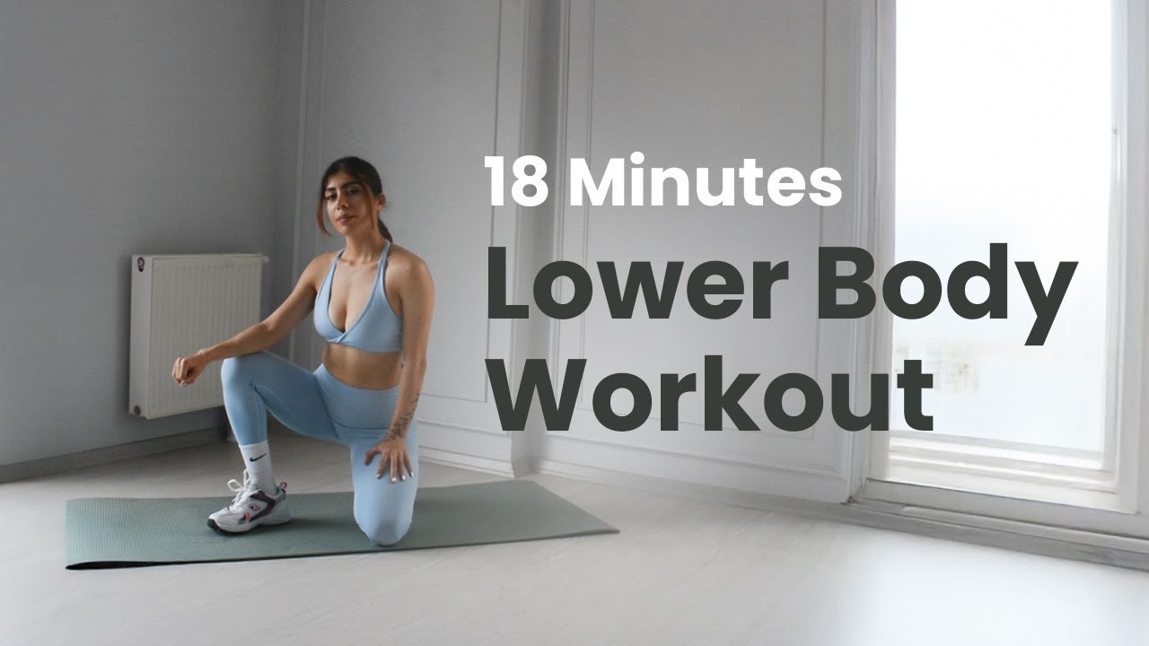 18-Minute Lower Body Workout at Home | Dumbbell Leg, Glutes & Thighs ...