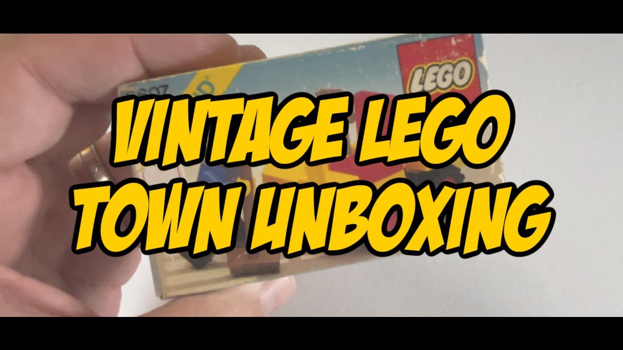 Vintage Lego Town Unboxing (1983 LEGOLAND 6607) - YouTube