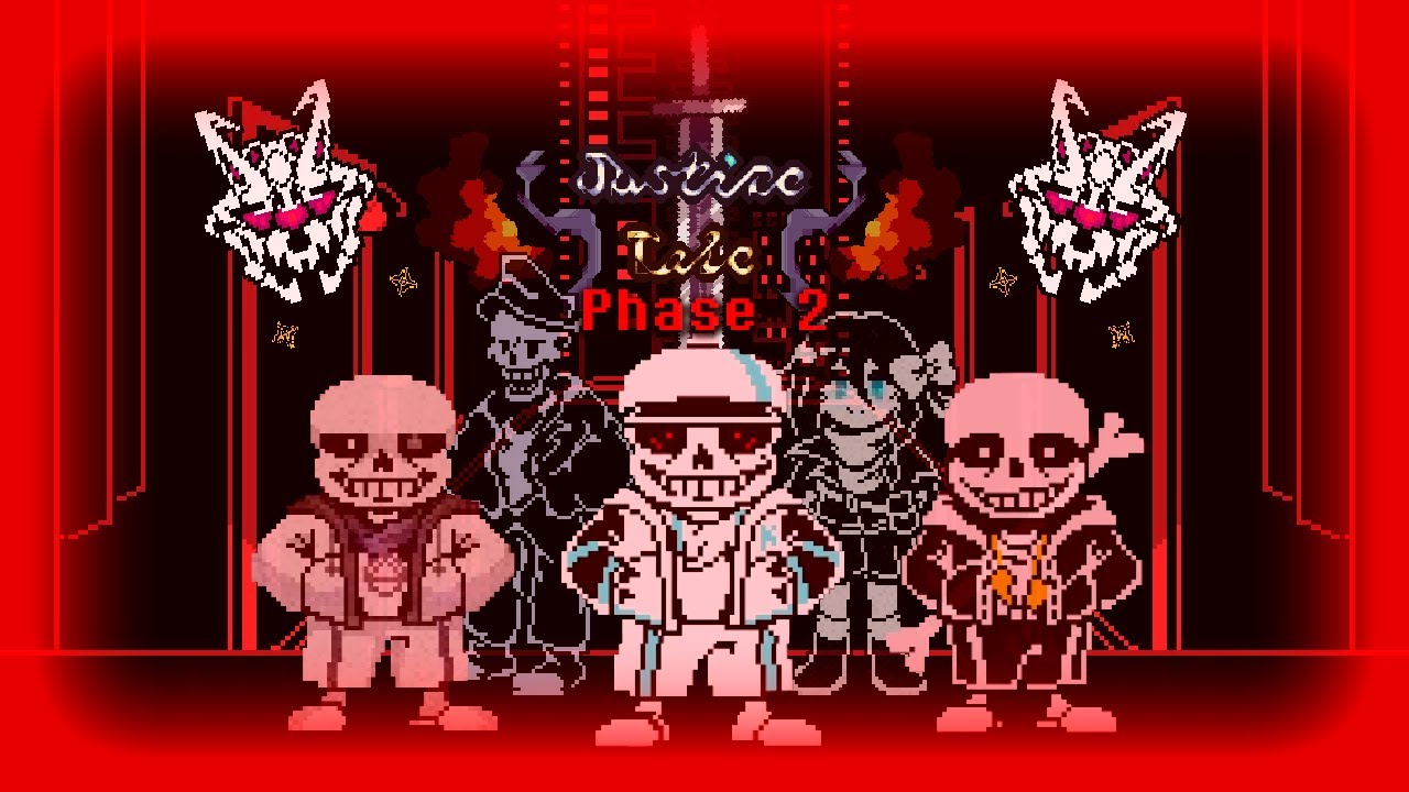 Justicetale Sans Phase 2 Complete (0.5 Damage) - YouTube