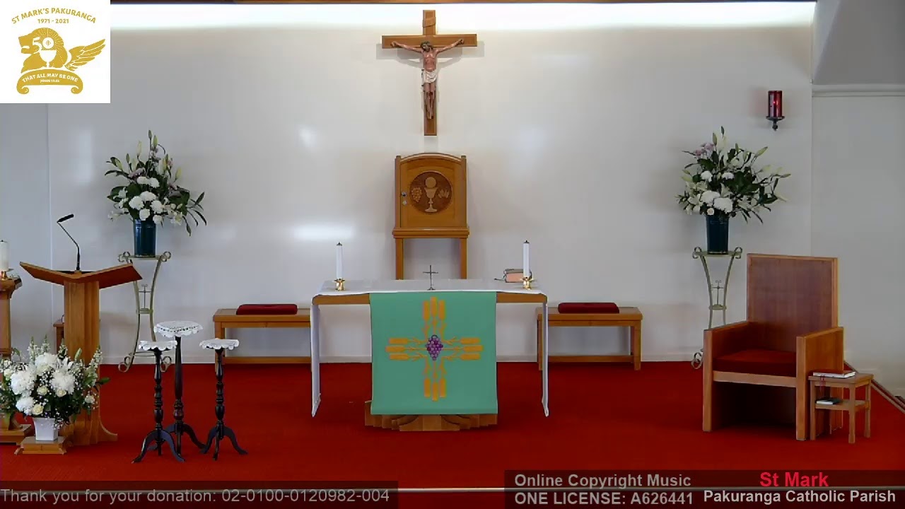 Online Mass - St. Mark's Pakuranga Catholic Church - YouTube