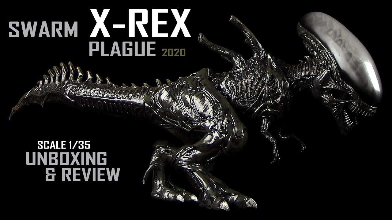 Rebor ™ Swarm X-Rex Plague - Alien & T-Rex Hybrid / Mutant - Unboxing ...