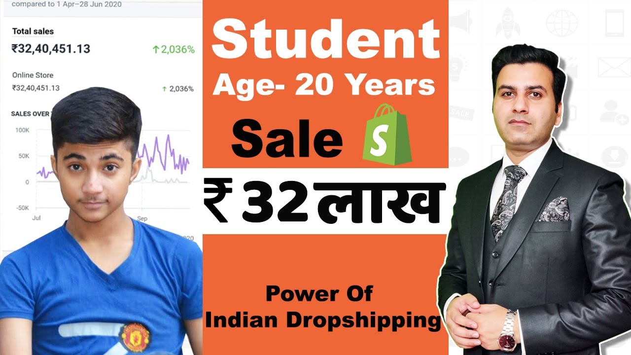 20 Years Student's Indian Dropshipping Sale Rs. 32 Lakh - Motivational ...
