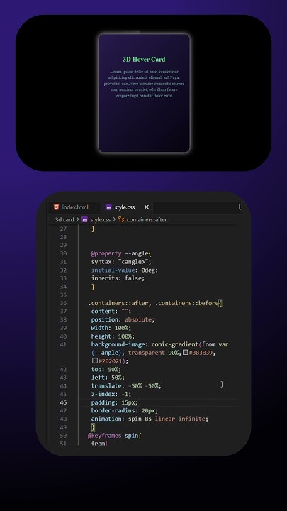 How To Make A Stylish Card Using Html Css Html Css Javascript Java