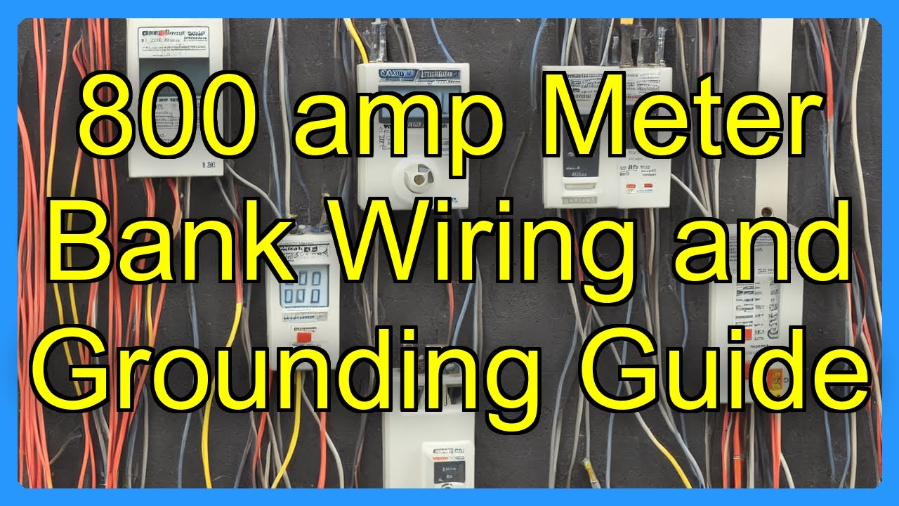 800 amp Meter Bank Wiring and Grounding Guide - YouTube