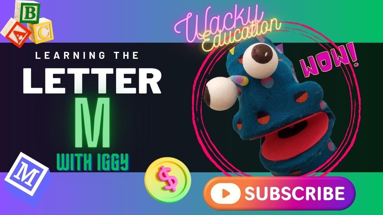 ABC Learning the Letter M with Iggy - Educational Toy and Puppet ...