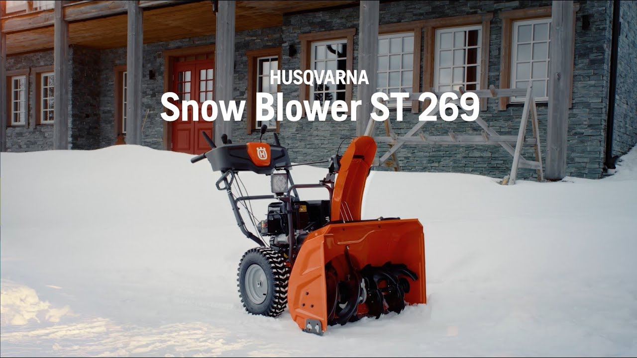 Features and benefits Husqvarna Snow Blower ST 269 - YouTube