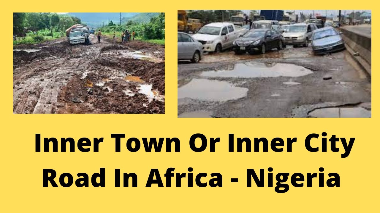 Inner Town Or Inner City Road In Africa - Nigeria - YouTube