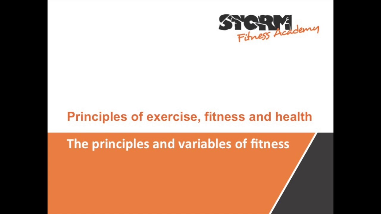 Principles of exercise, fitness and health - YouTube