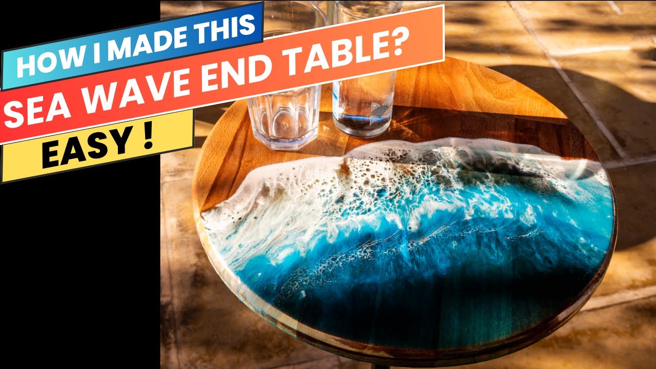 Epoxy Ocean Wave table first try. Beginner DIY. Workshop Diaries 4 ...