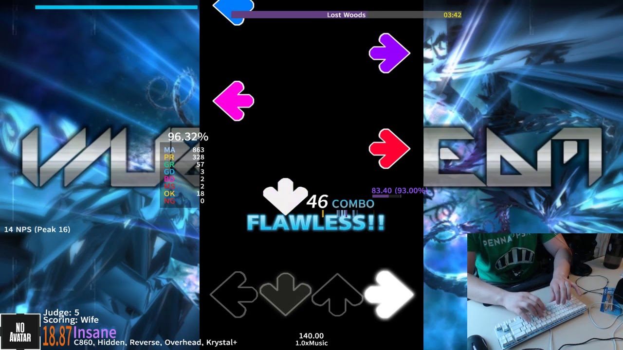 [Stepmania/Etterna] Ephixa - Lost Woods 97.69% AA - YouTube