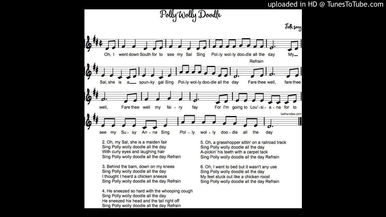 Polly Wolly Doodle - YouTube