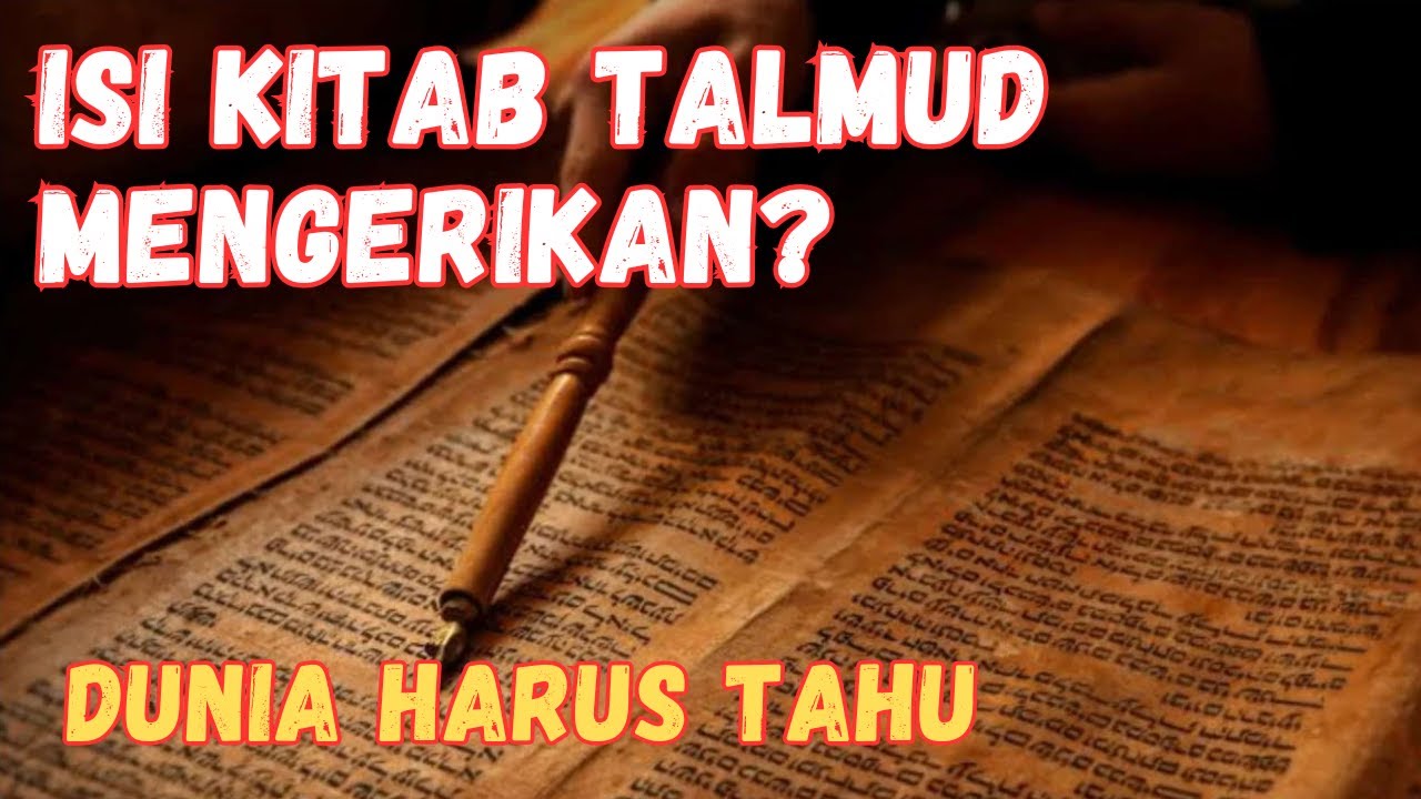 Ini Alasannya Kaum Yahudi Selalu Bikin Rusuh | Isi Kitab Talmud - YouTube