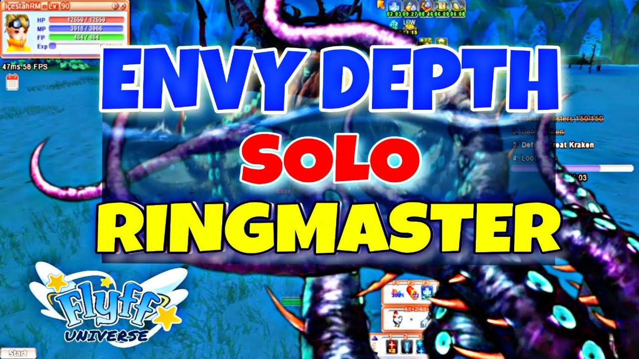 FLYFF UNIVERSE SOLO RINGMASTER AT GREAT KRAKEN IN ENVY DEPTH (NORMAL ...