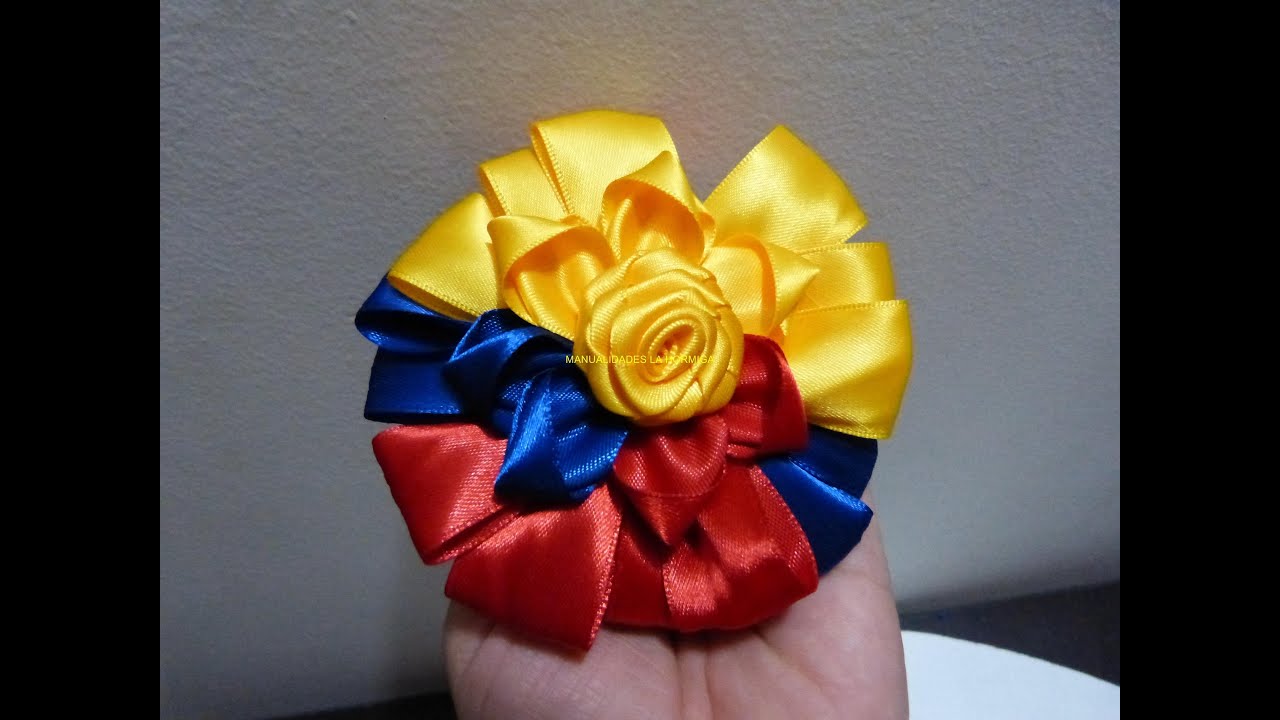 Hacer Moños De Flores Con Cinta Flores De Cinta: 210 Ideas De Lazos Y