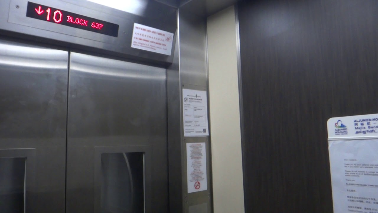 Blk 637 Bedok Residental HDB, Singapore - Fujitec ZEXIA Traction Elevator - YouTube