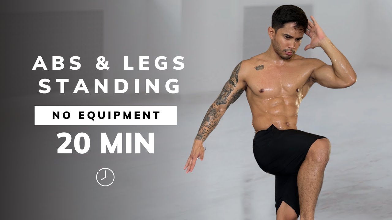 Legs And Abs Workout At Home Beginners💪🔥Legs And Abs Standing Workout ...