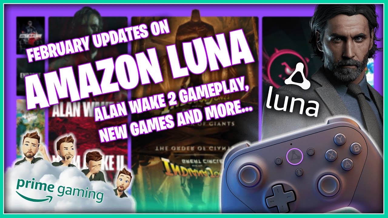AMAZON LUNA UPDATE - NEW GAMES & ALAN WAKE 2 GAMEPLAY - YouTube