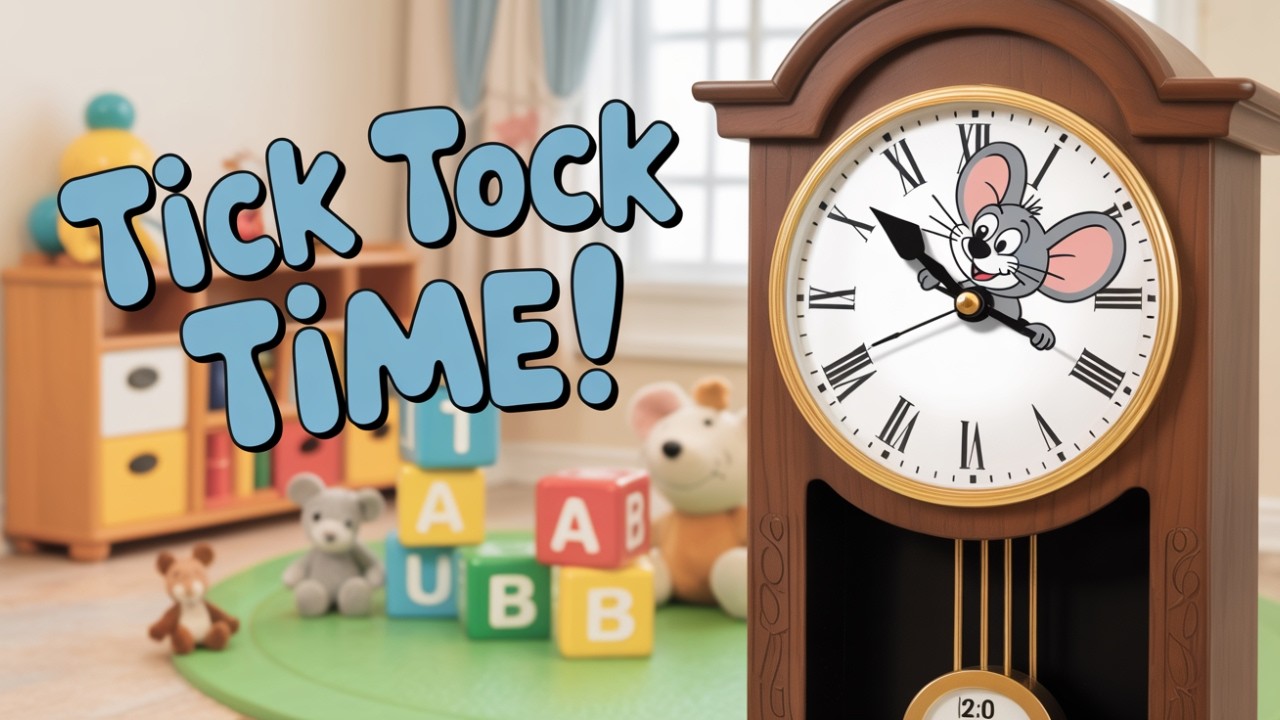 Hickory Dickory Dock | Classic Nursery Rhyme for Kids - Fun Clock Song ...