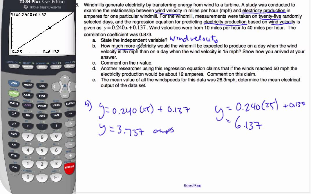 IB Math SL Using The Linear Regression Equaiton YouTube IB Math SL Using The Linear Regression Equaiton YouTube
