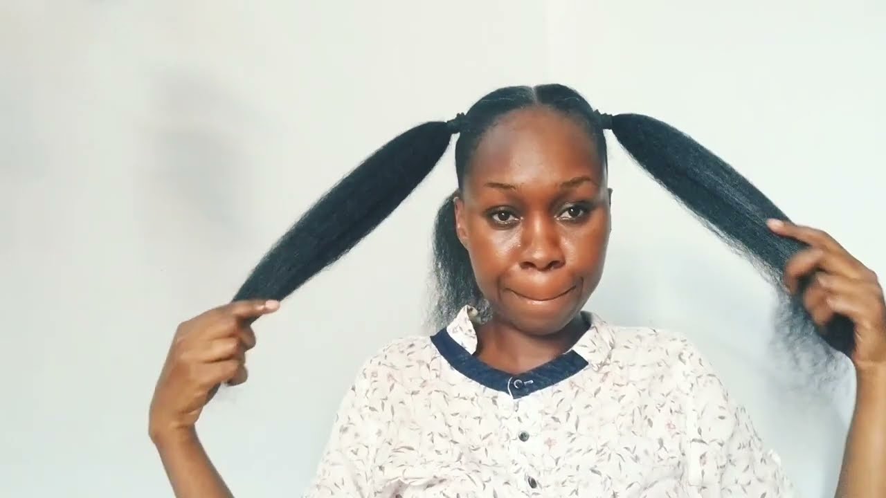 How you can Double Braid with Just Natural Hair without Hair Extension 😳 #Braid - YouTube
