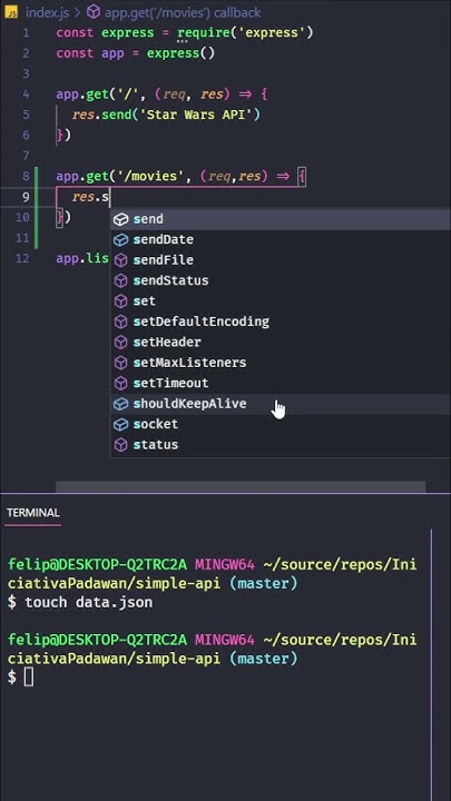 Api Usando Nodejs E Express Em Menos De 1 Minuto Parte 02 Youtube