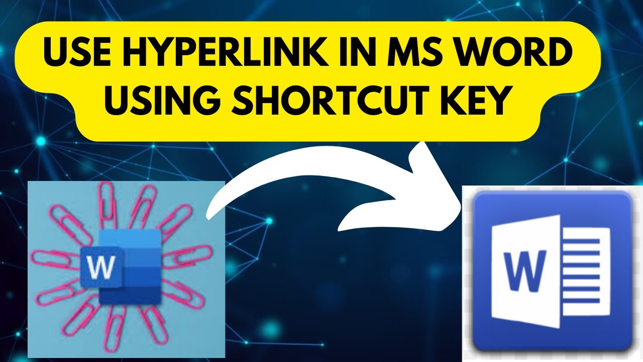 How To Use Hyperlink Function In Ms Word Using Shortcut Key Hindiurdu Ms Word Tutorials