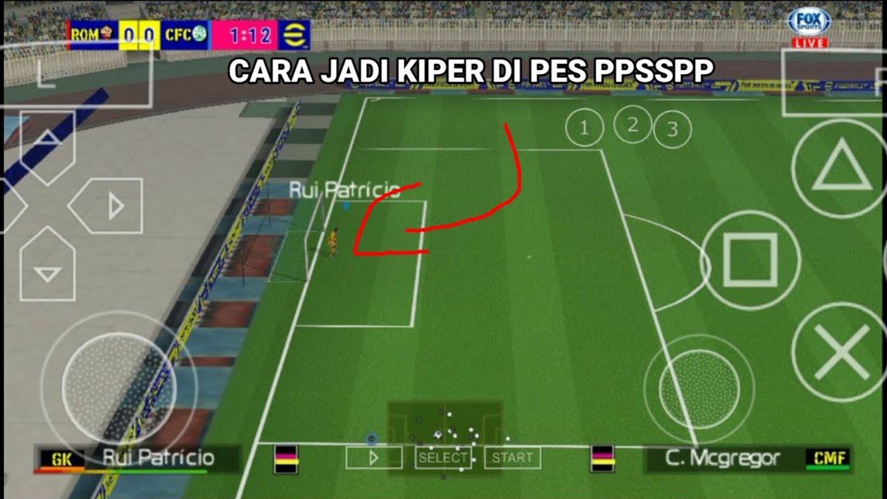 Cara Jadi Kiper Di Pes ppsspp - YouTube