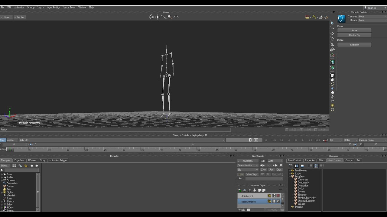 Motion Builder 如何匯入3ds Max Biped骨架 - YouTube