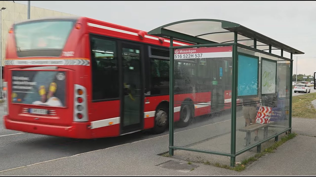 Sweden, Stockholm, bus 516 ride from Hötorget to Mossvägen - YouTube
