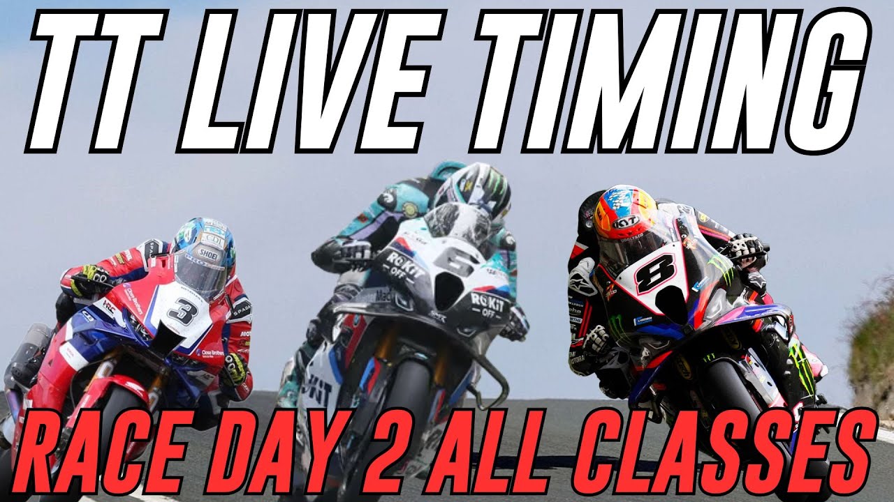Isle Of Man TT Race Day 2 TT Live Timing and Commentary & Chat - YouTube