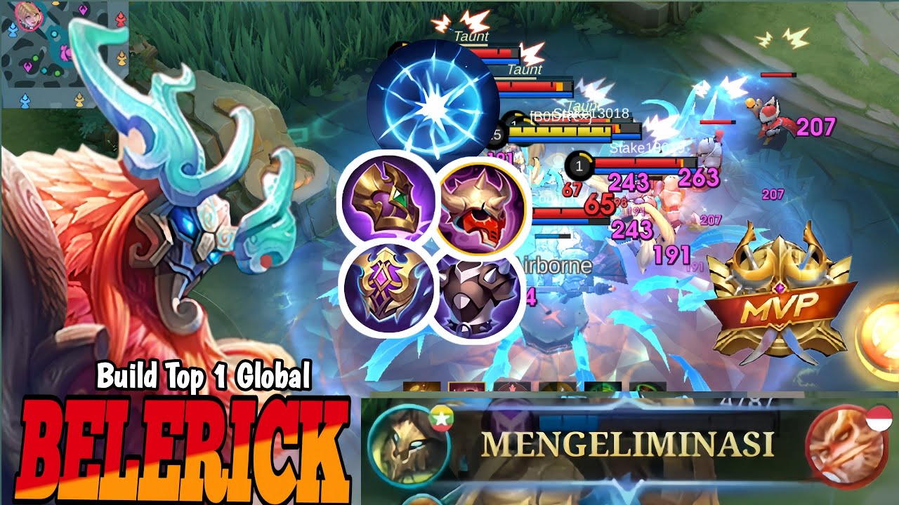 SUPER TANK BELERICK UNKILLABLE MVP 10.5 POINTS! - BUILD TOP 1 GLOBAL BELERICK - MOBILE LEGENDS ...