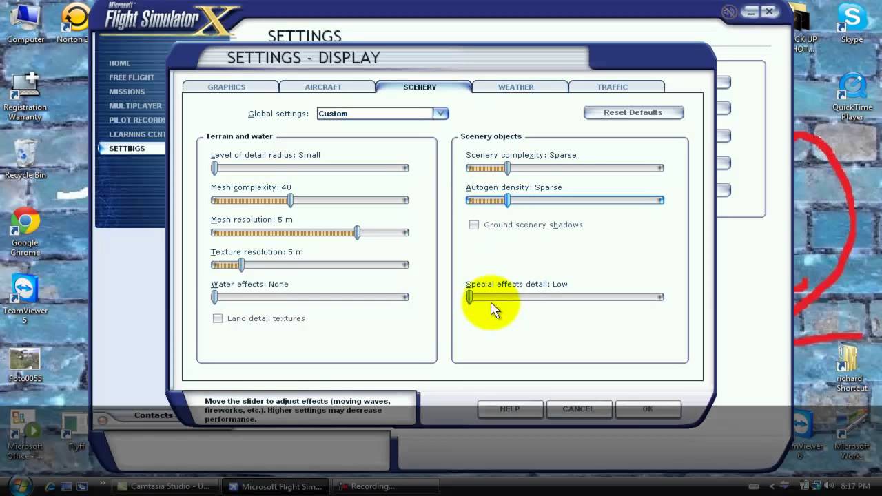 Get more FPS in FSX on low settings - YouTube