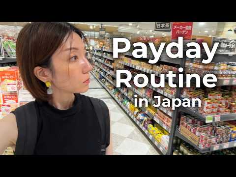 A Japanese Office Worker's Payday Routine 🇯🇵 | Discount Hunting, My Payslip & Wagyu Steak