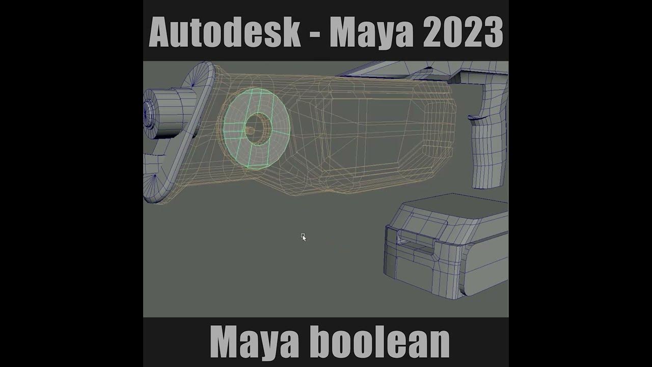 Maya 2023 Boolean | How to Use Boolean Operations in Maya 2023 - YouTube