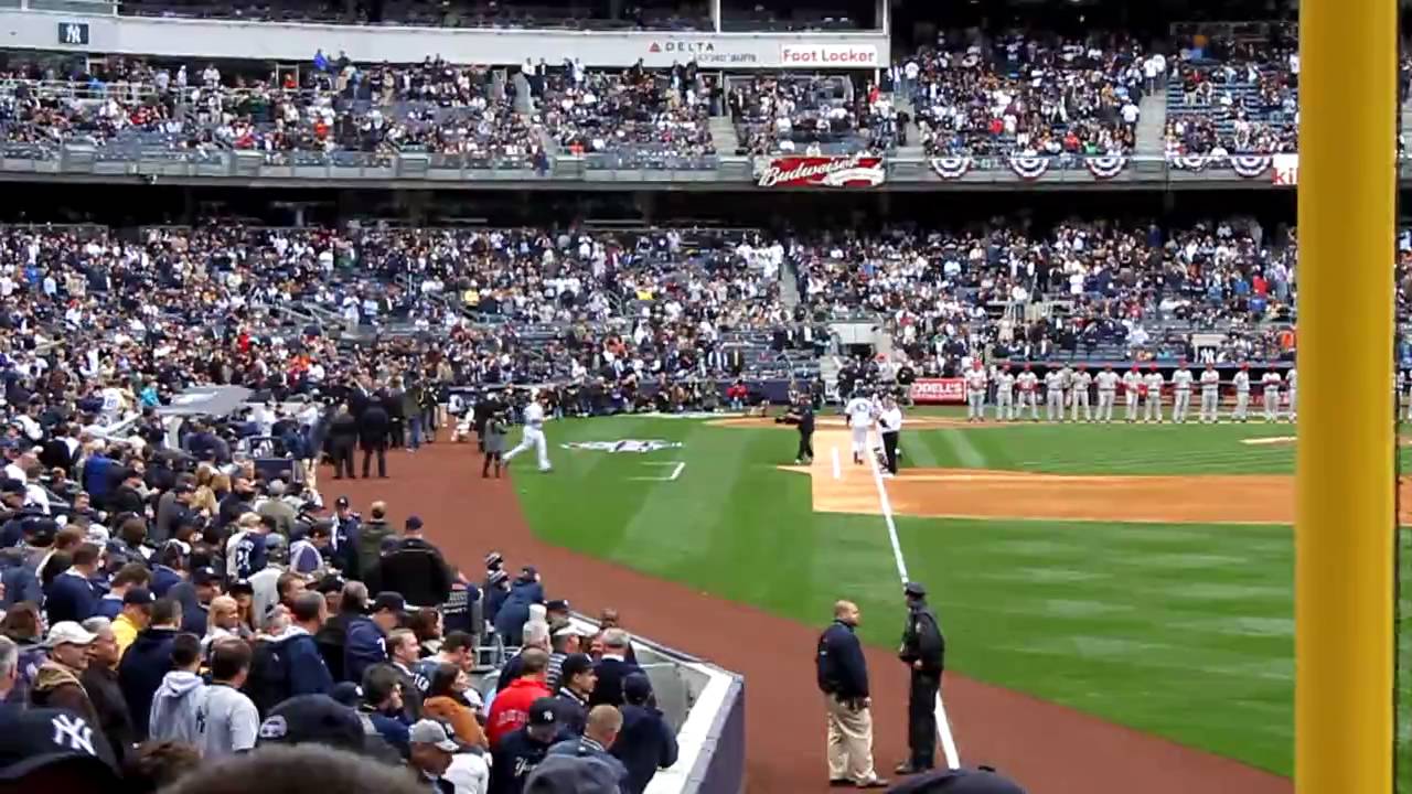 Yankees Opening Day - Player Introductions - YouTube