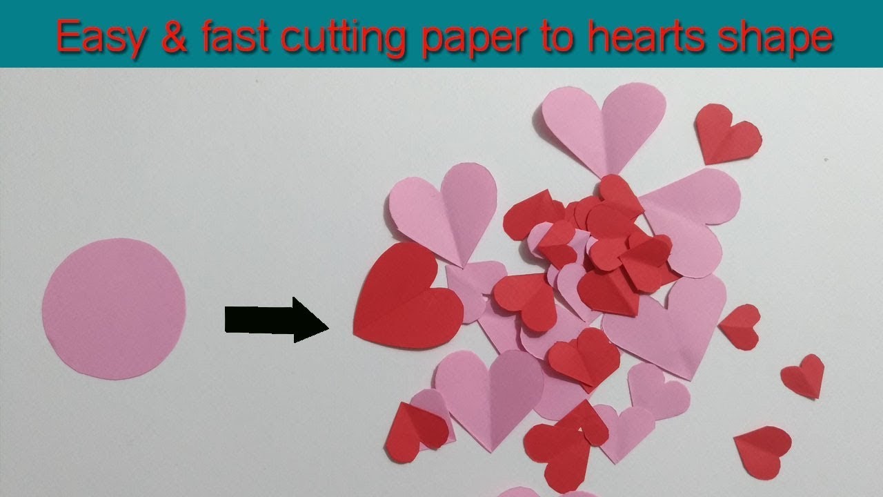 How to make Paper heart cutting DIY Paper crafts making heart paper ...