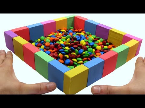 Learn Colors Sand M&M Chocolate Candy Good Baby Toys Finger Family Nursery Rhymes For Kids